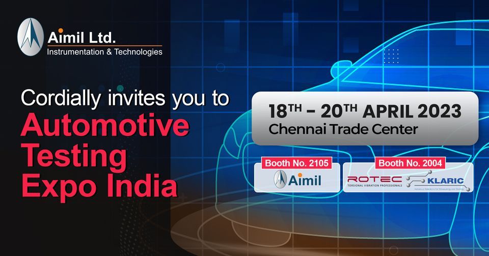 Automotive Testing Expo India 2023 | Chennai Trade Centre | April 18, 2023