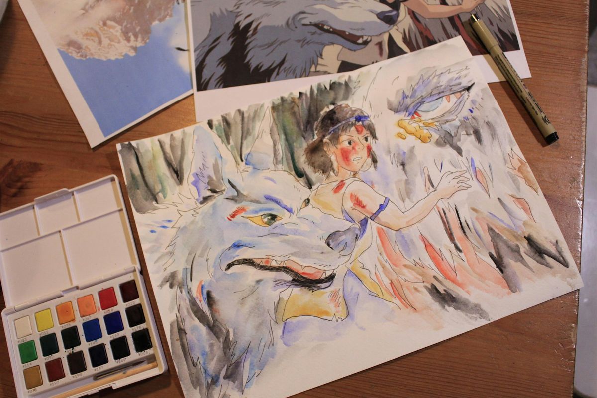 Studio Ghibli Painting Workshop at Northern Monk Refectory MCR, Manchester on 28th September, 2025