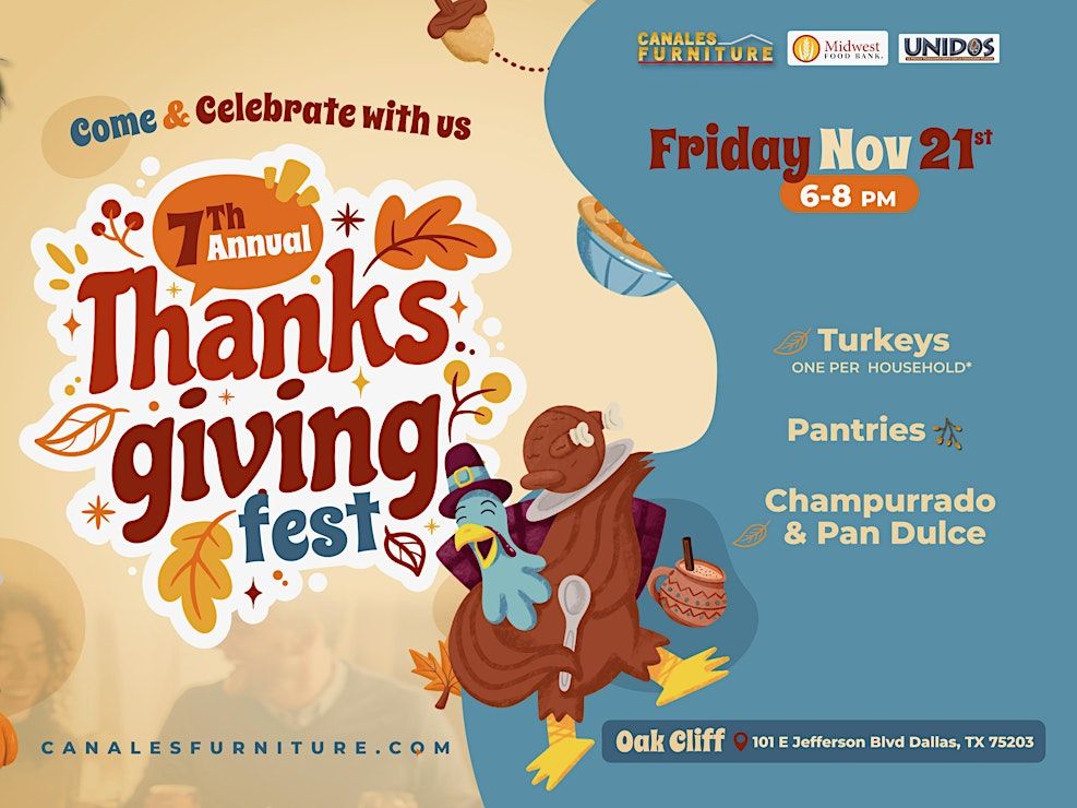 7th Annual Thanksgiving Fest in Oak Cliff! at 101 E Jefferson Blvd ...