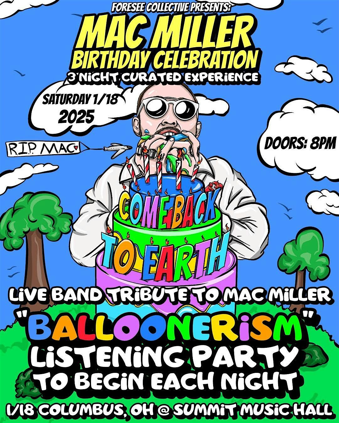 Come Back To Earth (MAC MILLER Live Band Tribute) @ The Summit Music ...