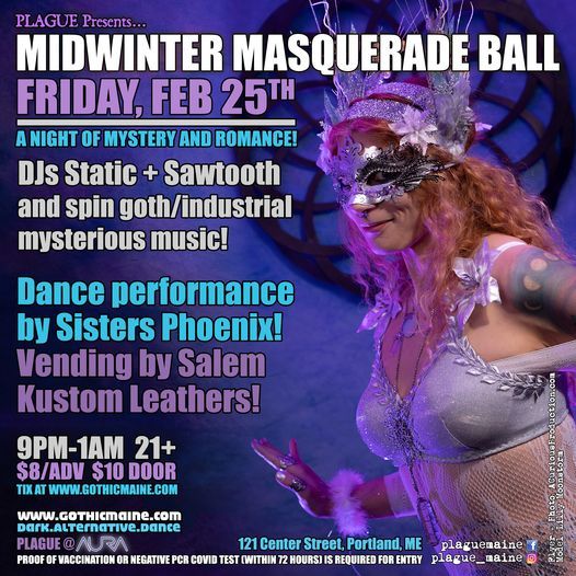 PLAGUE - Midwinter Masquerade Ball at Plague, Portland on 25th February, 2022