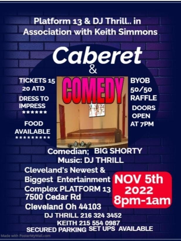 Caberet & COMEDY at Cleveland Newest & Biggest enterainment Complex The ...