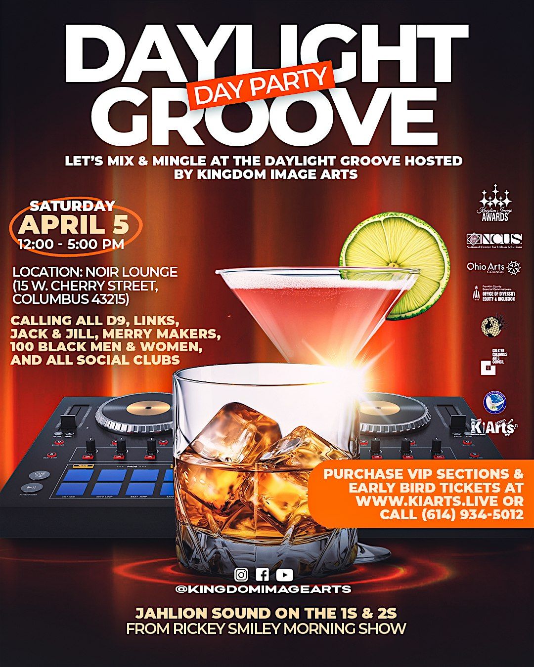 Daylight Groove Day Party | Noir Lounge, Columbus, OH | April 5, 2025