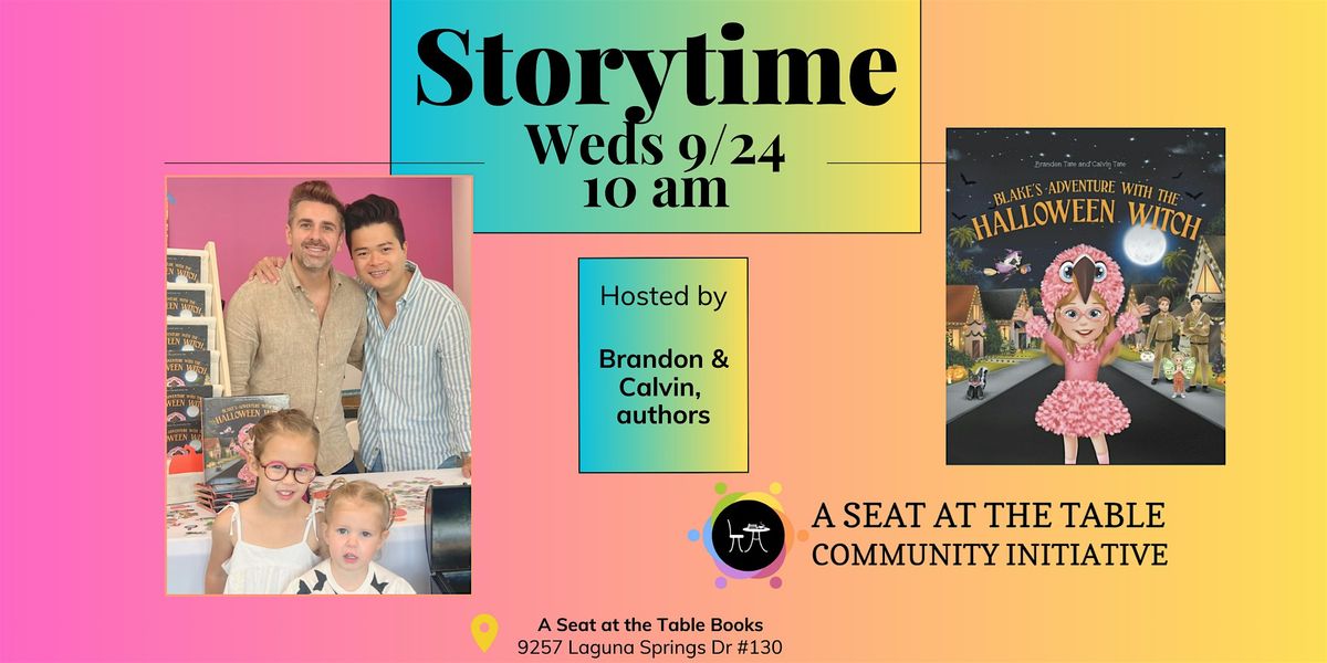 Weekday Storytime at the Bookstore w/ Brandon & Calvin at A Seat at the ...