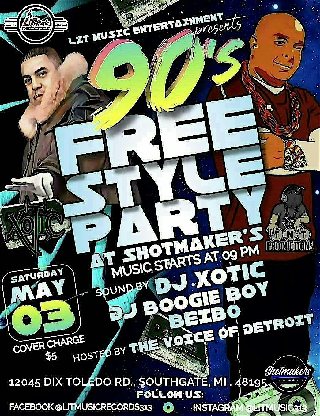 90s FREESTYLE PARTY AT SHOTMAKERS PRESENTED BY LIT MUSIC ENTERTAINMENT ...