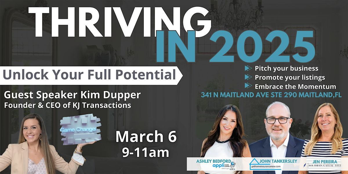 How to thrive in 2025 at 341 N Maitland Ave on 6th March, 2025