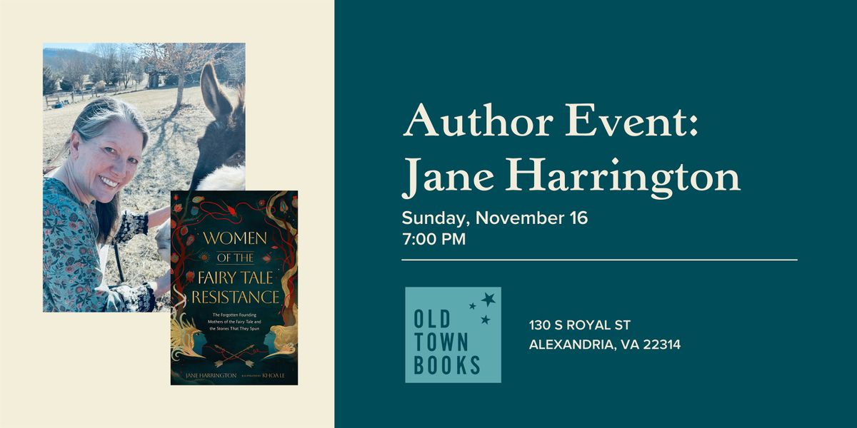 Author Event: Jane Harrington at Old Town Books, Alexandria on 16th ...