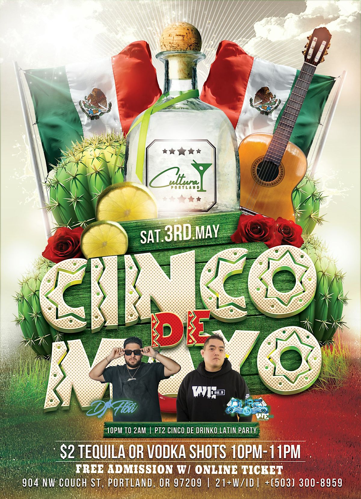Pt2. Pre Cinco De Mayo @ Cultura Portland 21+ at Cultura Portland on ...