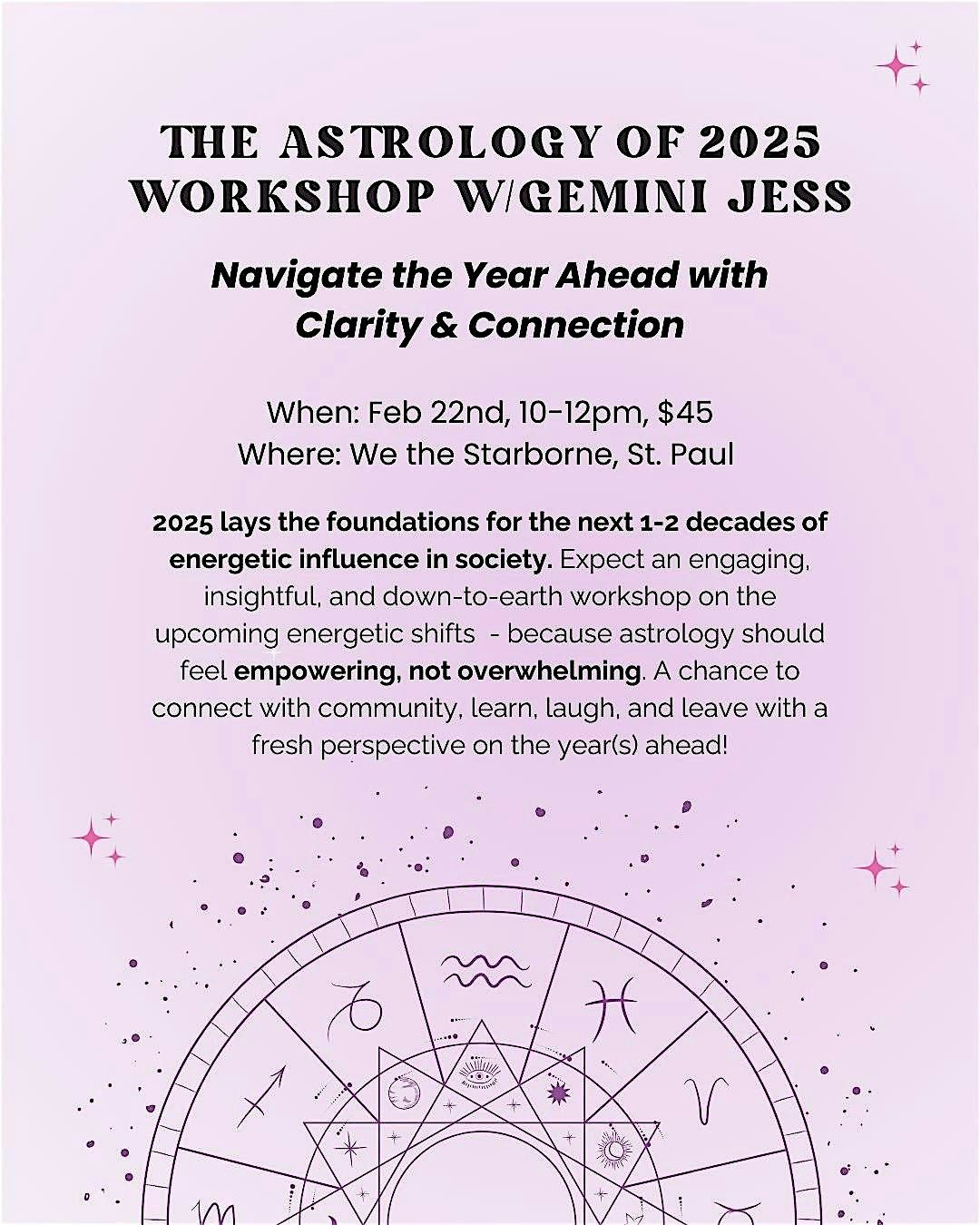 The Astrology of 2025 Workshop | We the Starborne, Saint Paul, MN ...