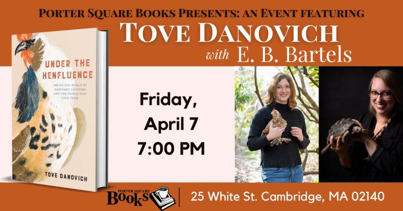 Tove Danovich, author of Under the Henfluence, with E. B. Bartels | Porter Square Books ...