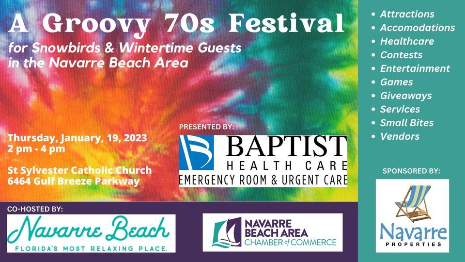 "A Groovy 70s Festival" for Navarre Beach Snowbirds & Wintertime Guests ...