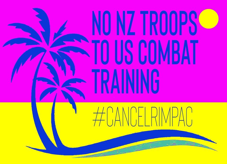 No NZ Troops to US Combat Training - Picket at NZDF at 34 Bowen St ...