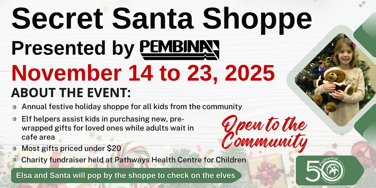 Pathways Secret Santa Shoppe 2025 at Pathways Health Centre, Sarnia on ...