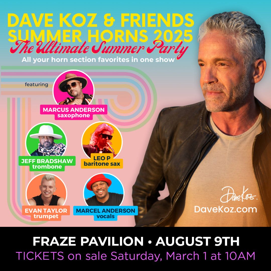 Dave Koz Marcus Anderson Jeff Bradshaw Leo P & Evan Taylor | Mayo Performing Arts Center ...