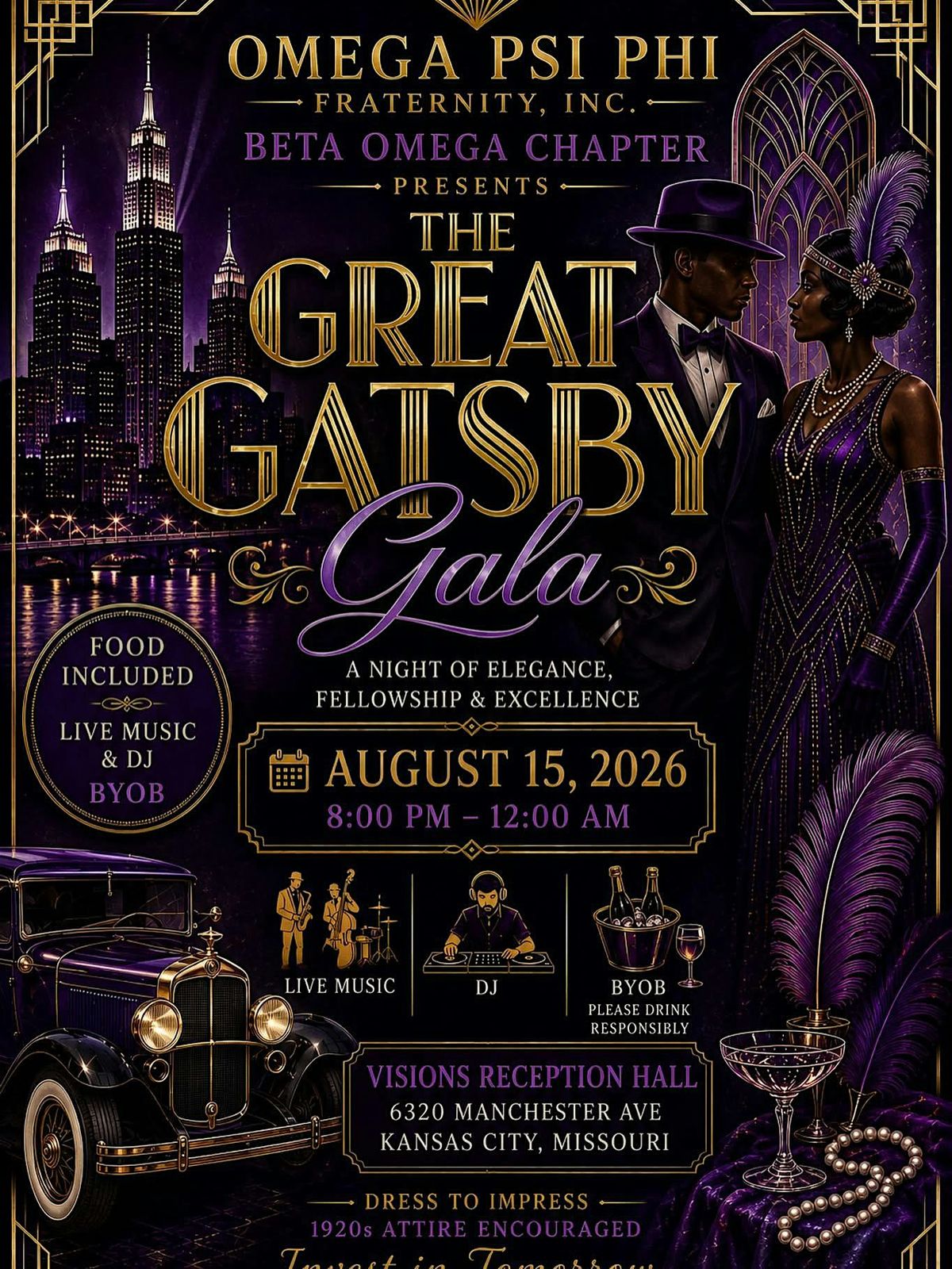 Omega Psi Phi Fraternity, Inc - Beta Omega Chapter - The Great Gatsby ...