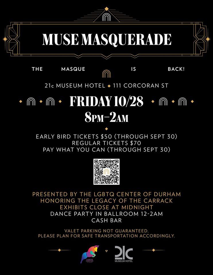 The Muse Masquerade: The Masque is Back at 21c Museum Hotel Durham on ...