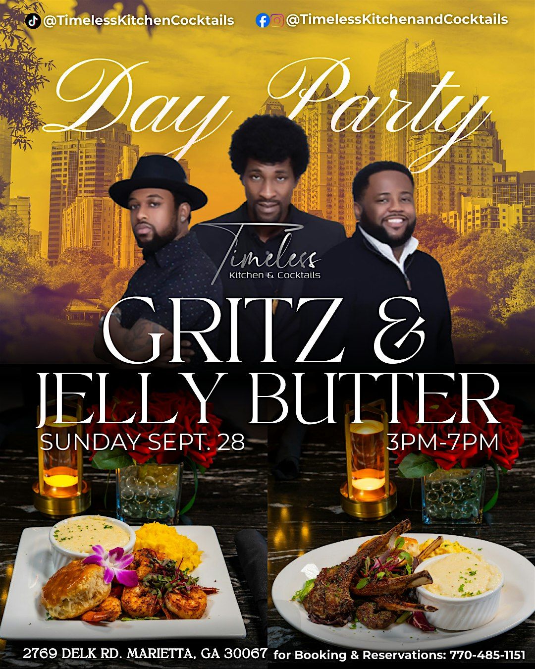Gritz & Jelly Butter Live at Timeless Kitchen & Cocktails | Brunch ...