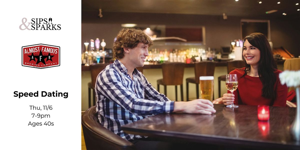 Speed Dating Ages 40s in East Granby, CT at Almost Famous Brewing at ...