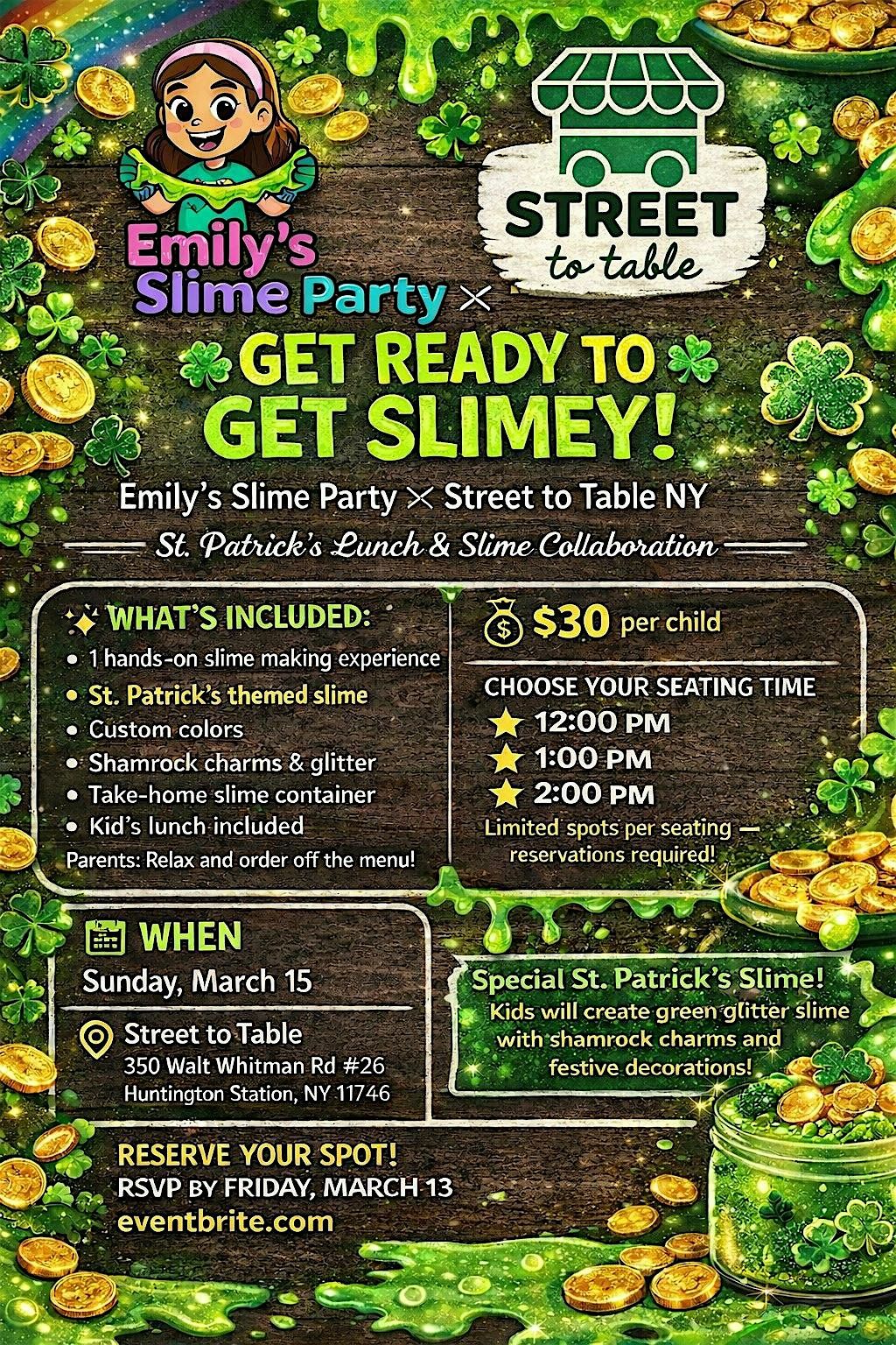 St. Patricks Lunch & Slime: A Kids Slime Party at Street to Table at ...