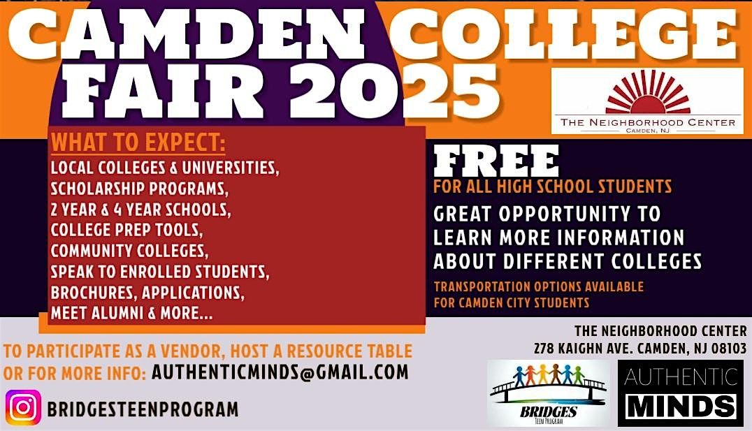 Camden College Fair 2025 | 278 Kaighns Ave, Camden, NJ | April 28, 2025