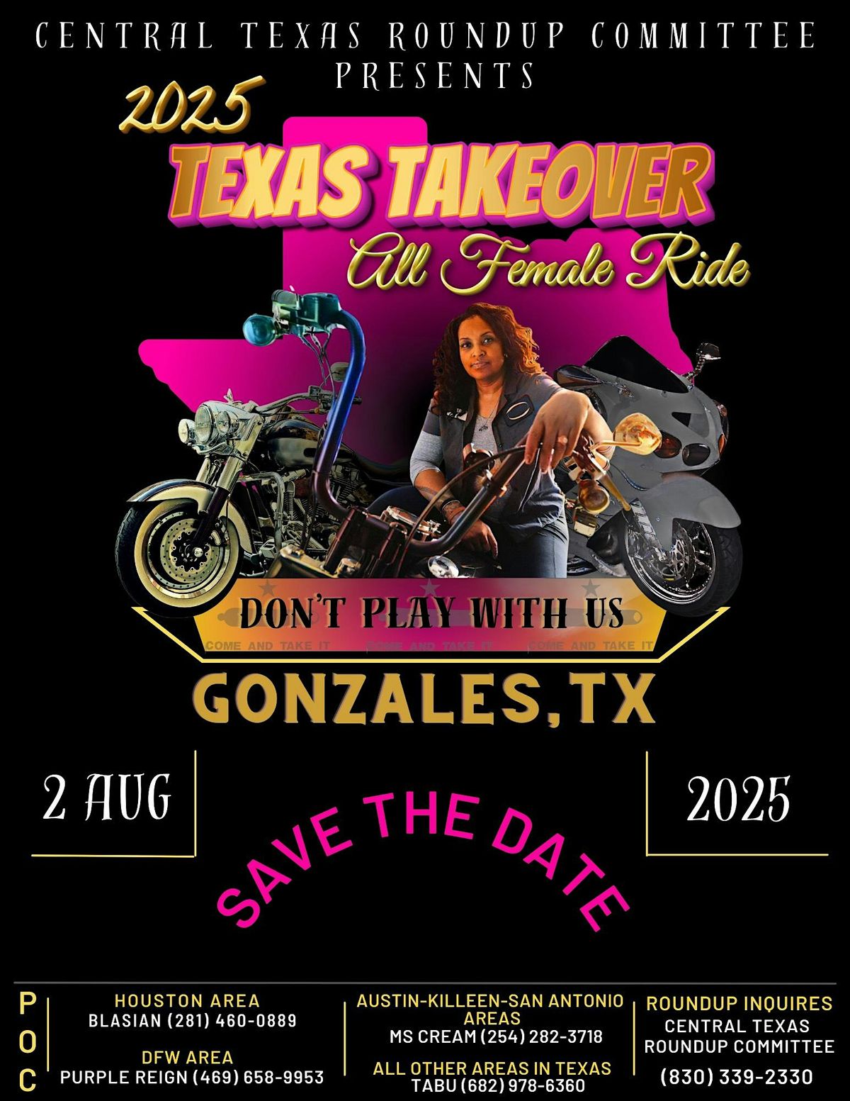 Central Texas Roundup Committee All Female Ride 2025 | J.B. Wells Arena ...