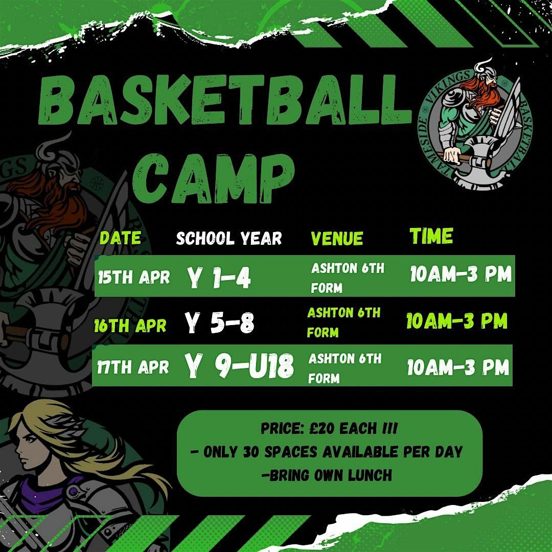 Tameside Vikings Easter Basketball Camp at Ashton Sixth Form College ...