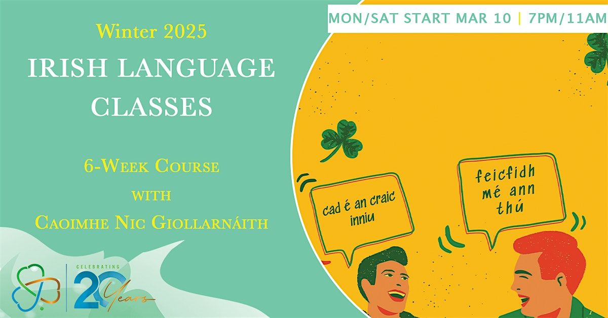 Advanced Beginner Irish Language Classes: Winter 2025 | New York Irish ...