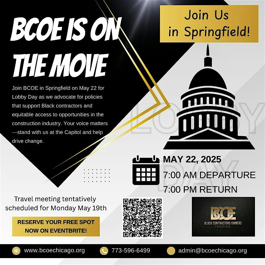 BCOE LOBBY DAY | Illinois State Capitol Building, Springfield, IL | May 22, 2025
