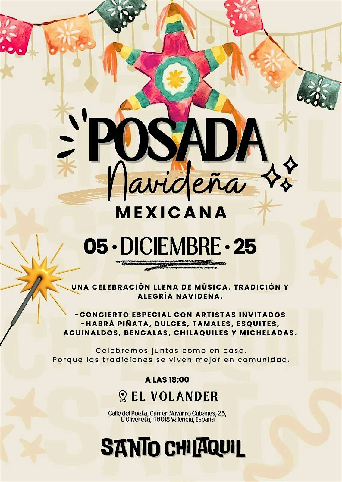 POSADA MEXICANA EN EL VOLANDER at El Volander, València on 5th December ...
