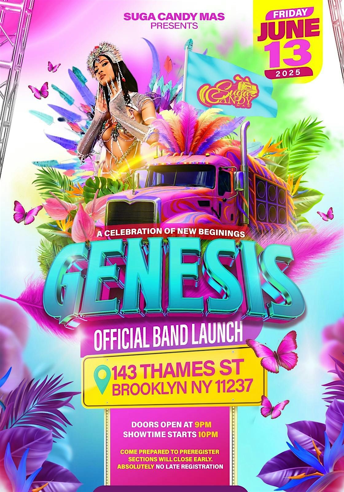 SUGA CANDY MAS BAND LAUNCH/AFTERPARTY 2025”GENESIS “ at 143 Thames St ...