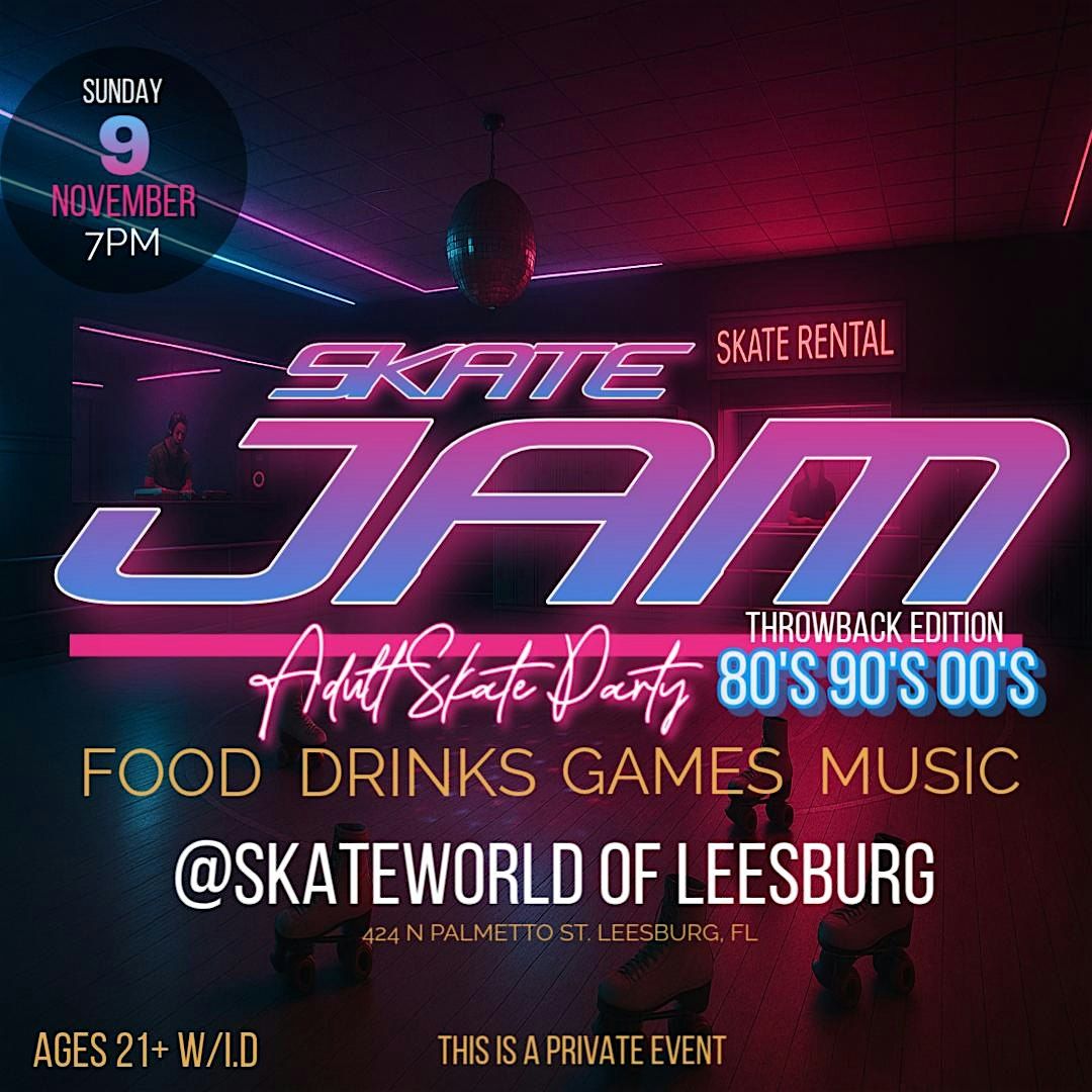 SKATE JAM at Skate World Leesburg on 9th November, 2025