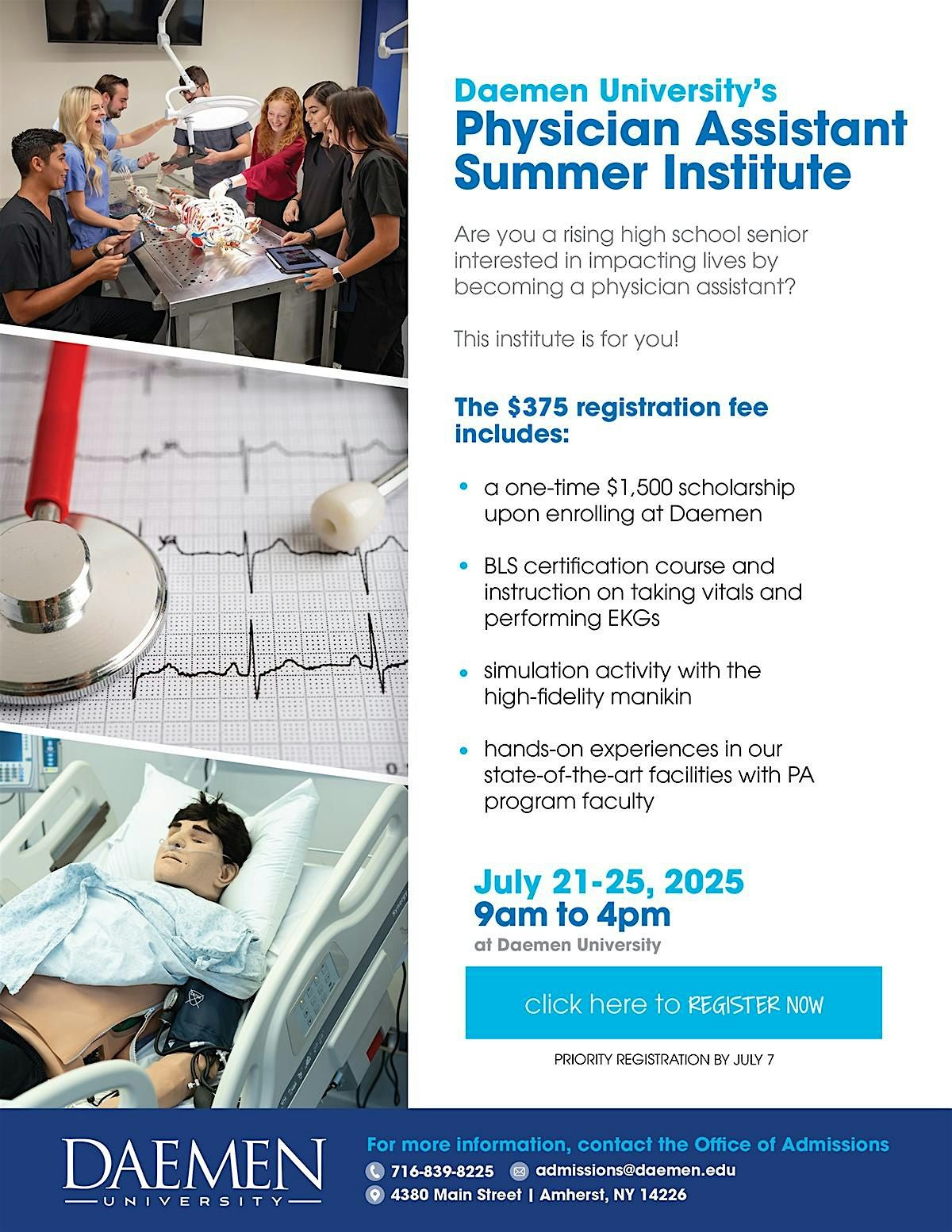 Daemen University Physician Assistant Summer Institute 2025 | Daemen ...
