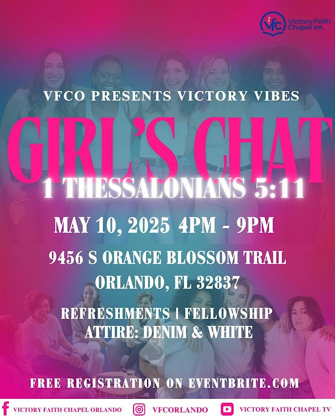 Victory Faith Chapel Orlando Presents: GIRLS CHAT at Victory Faith ...