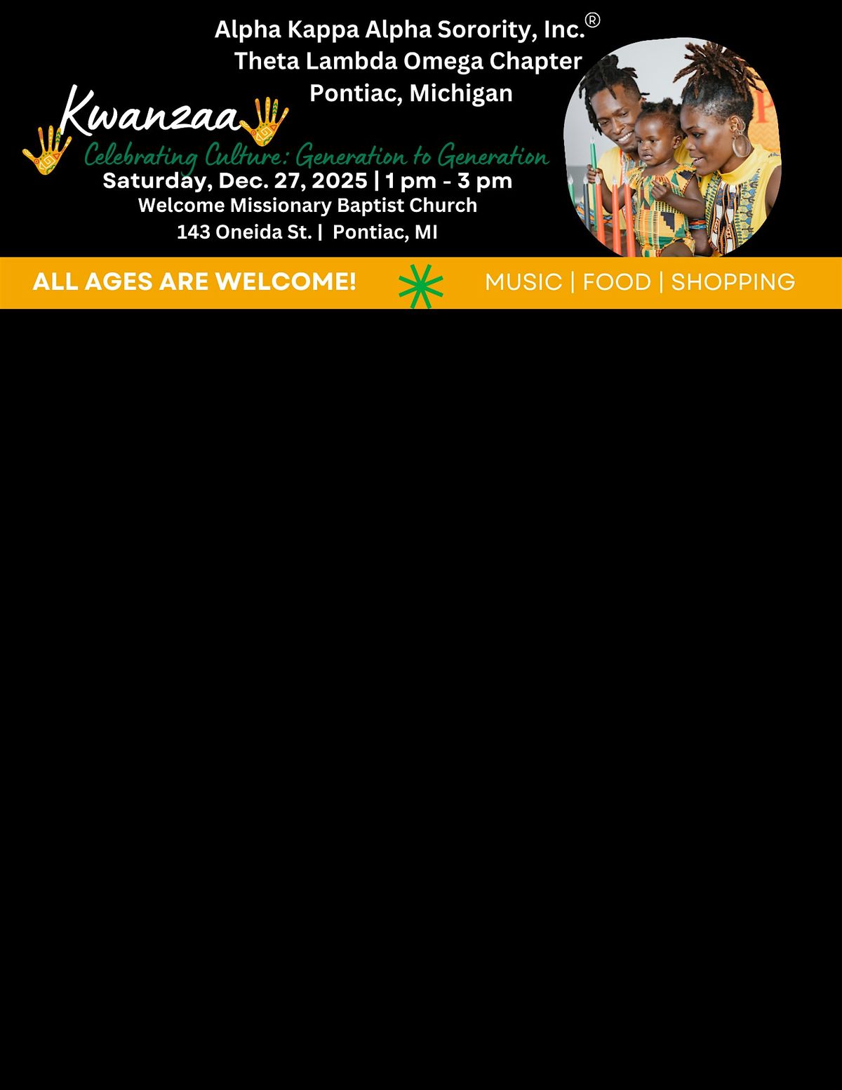 2025 Kwanzaa - Celebrating Culture: Generation to Generation at Welcome ...