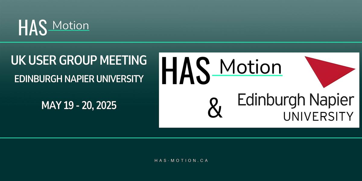 UK User Group Meeting 2025 at Edinburgh Napier University on 19th May, 2025