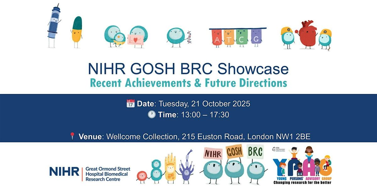 NIHR GOSH BRC Showcase at Wellcome Collection, London on 21st October, 2025