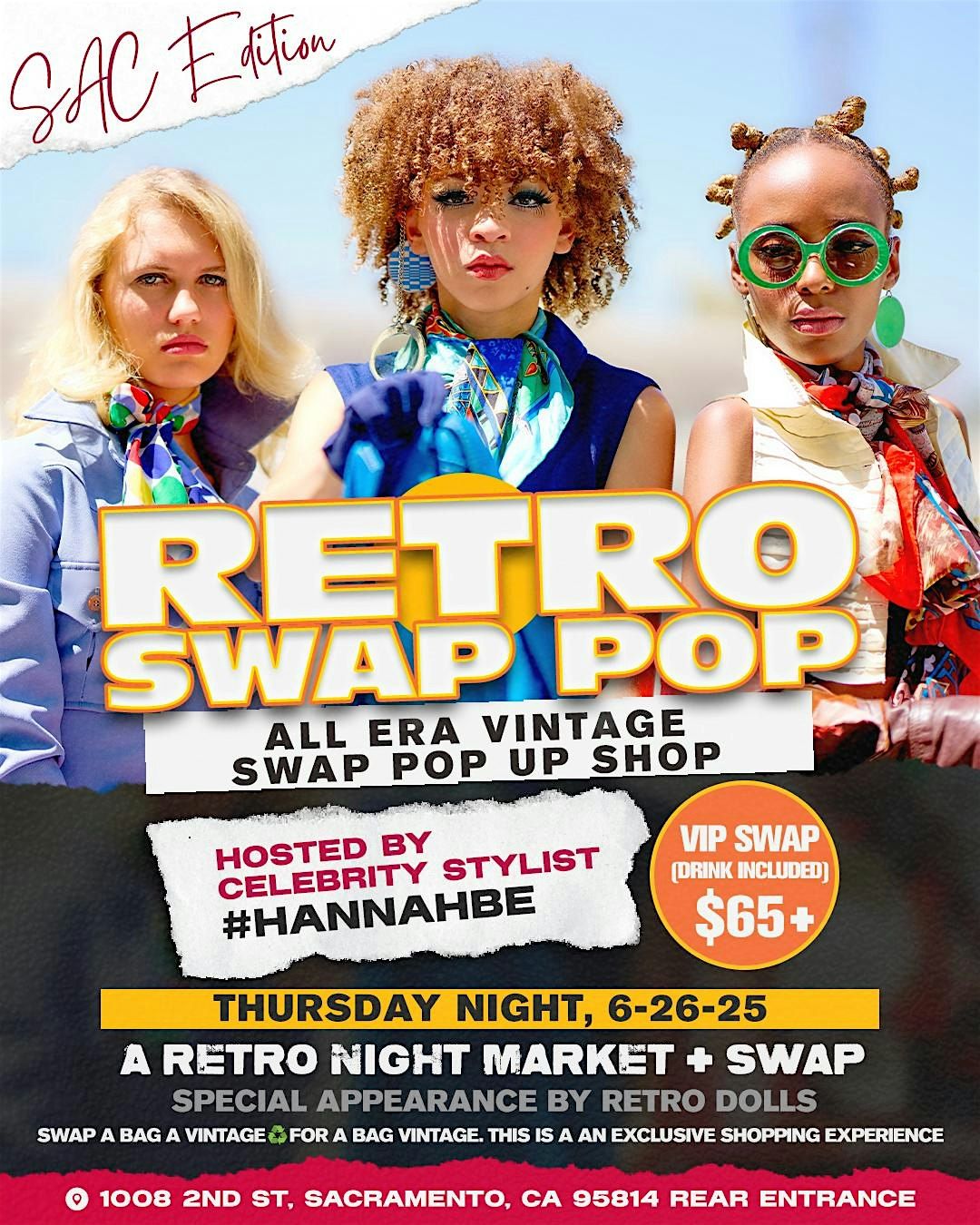 RETRO SWAP POP: All Eras Vintage Swap-A THURSDAY NIGHT MARKET | Arcade ...