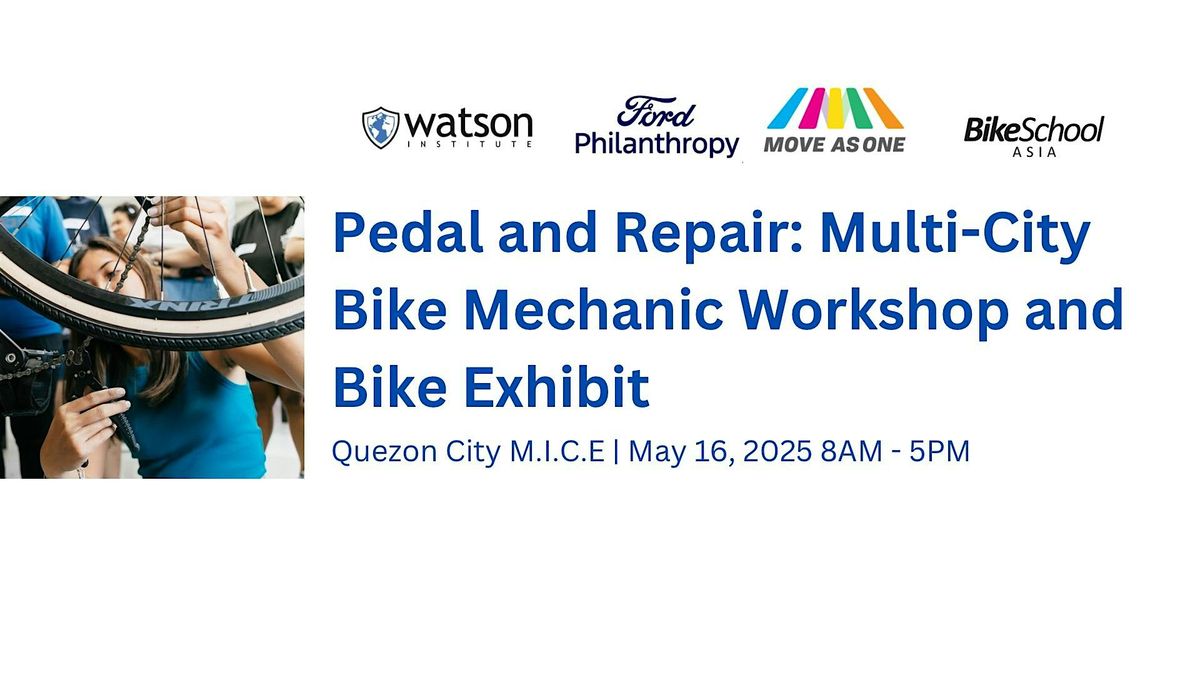 Pedal and Repair: Multi-City Bike Mechanic Workshop and Bike Exhibit ...