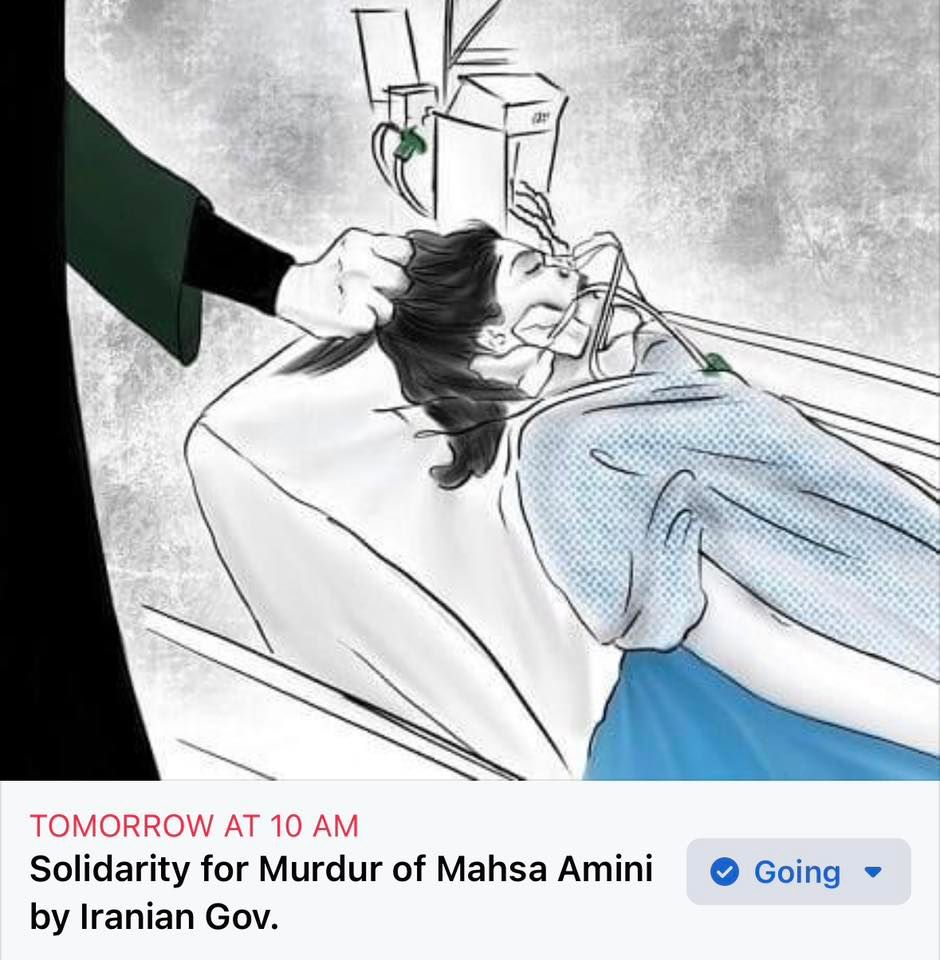 Solidarity for Murder of Mahsa Amini at Bellevue Square on 20th ...