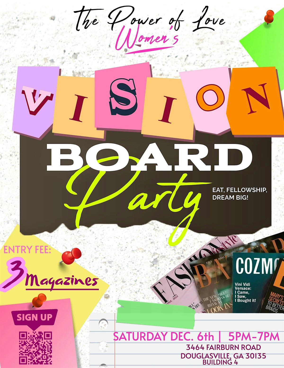 WOMENS VISION BOARD PARTY- THE POWER OF LOVE OUTREACH MINISTRY at THE POWER OF LOVE OUTREACH ...