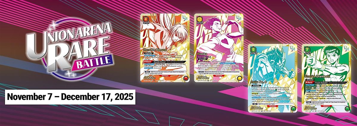 Union Arena TCG: November 2025 Rare Battle Tournaments at Critical Hit ...