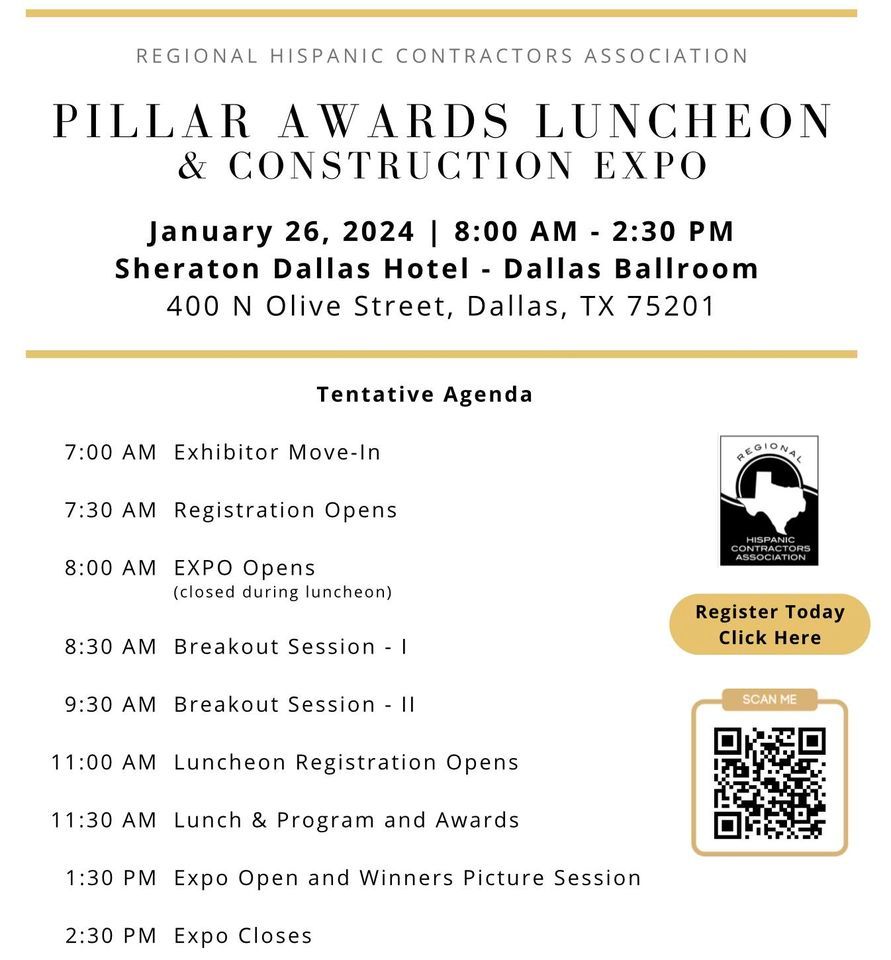 Pillar Awards Luncheon & Construction Expo at Sheraton Dallas Hotel on ...