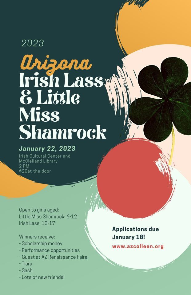 2023 Little Miss Shamrock and Irish Lass Selection at Irish Cultural ...