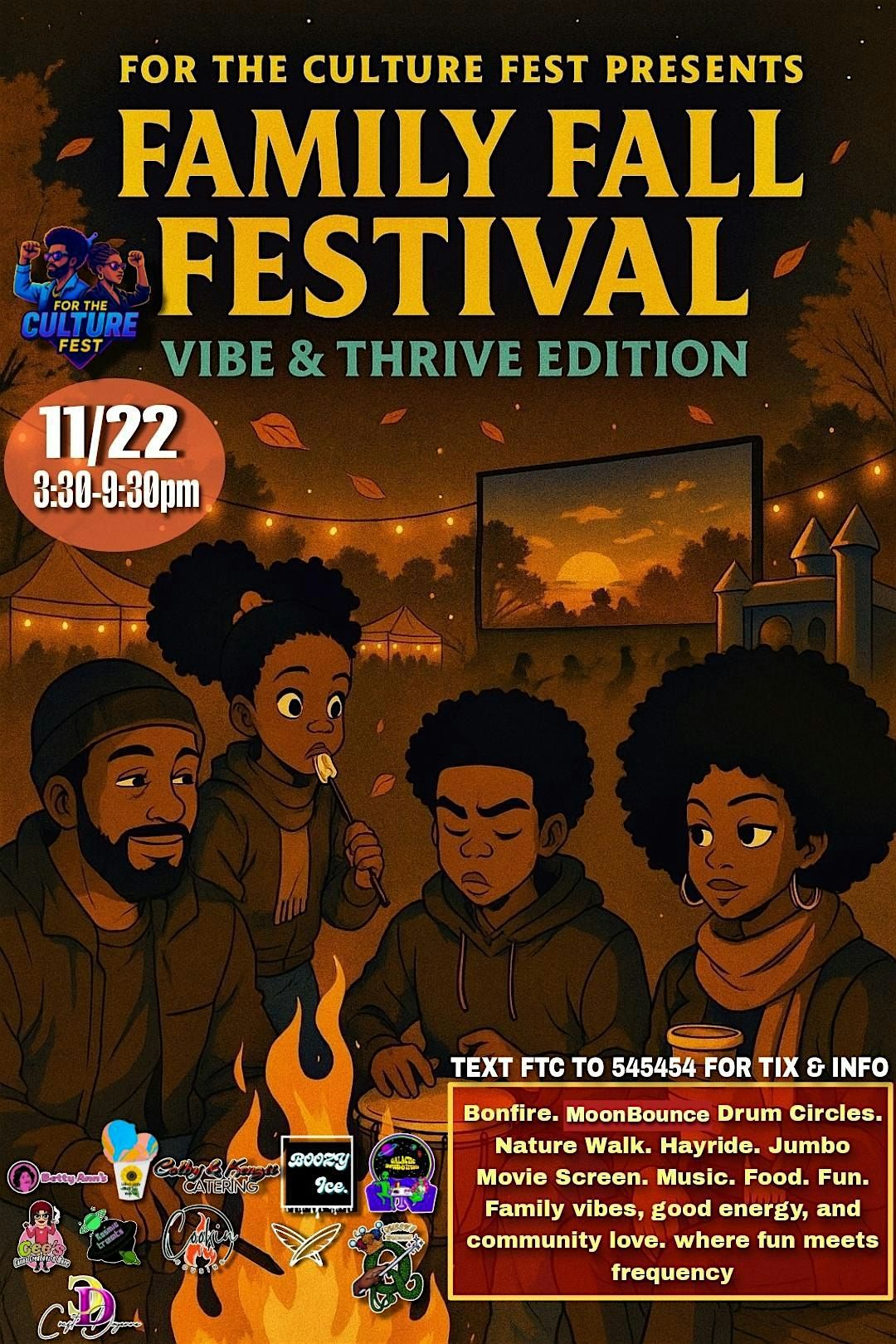 For The Culture Family Fall Festival on 22nd November, 2025