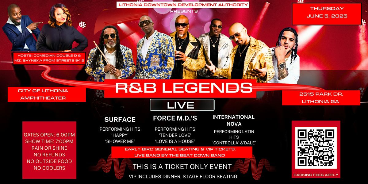 RnB Legends Live at City of Lithonia Amphitheater on 5th June, 2025