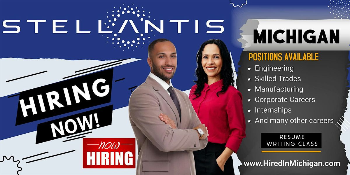 Stellantis Resume Writing Class. Apply For Current Job Openings ...