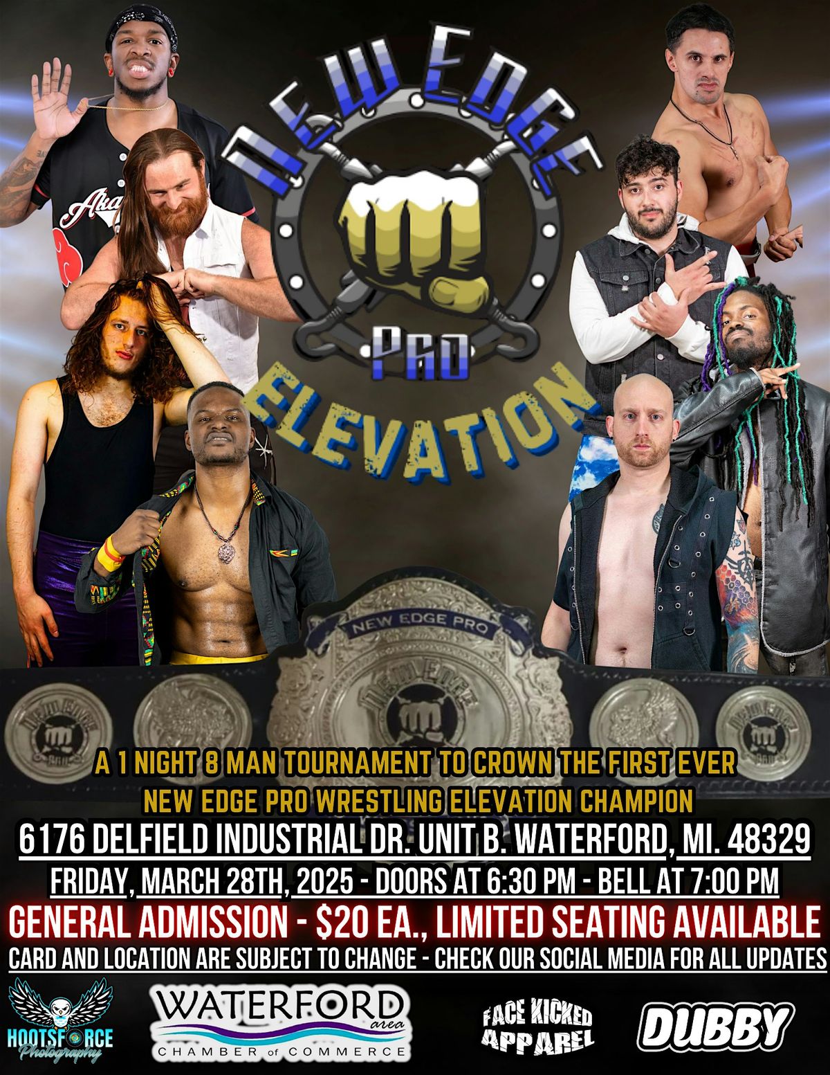 New Edge Pro Wrestling: ELEVATION | 6176 Delfield Industrial Dr ...