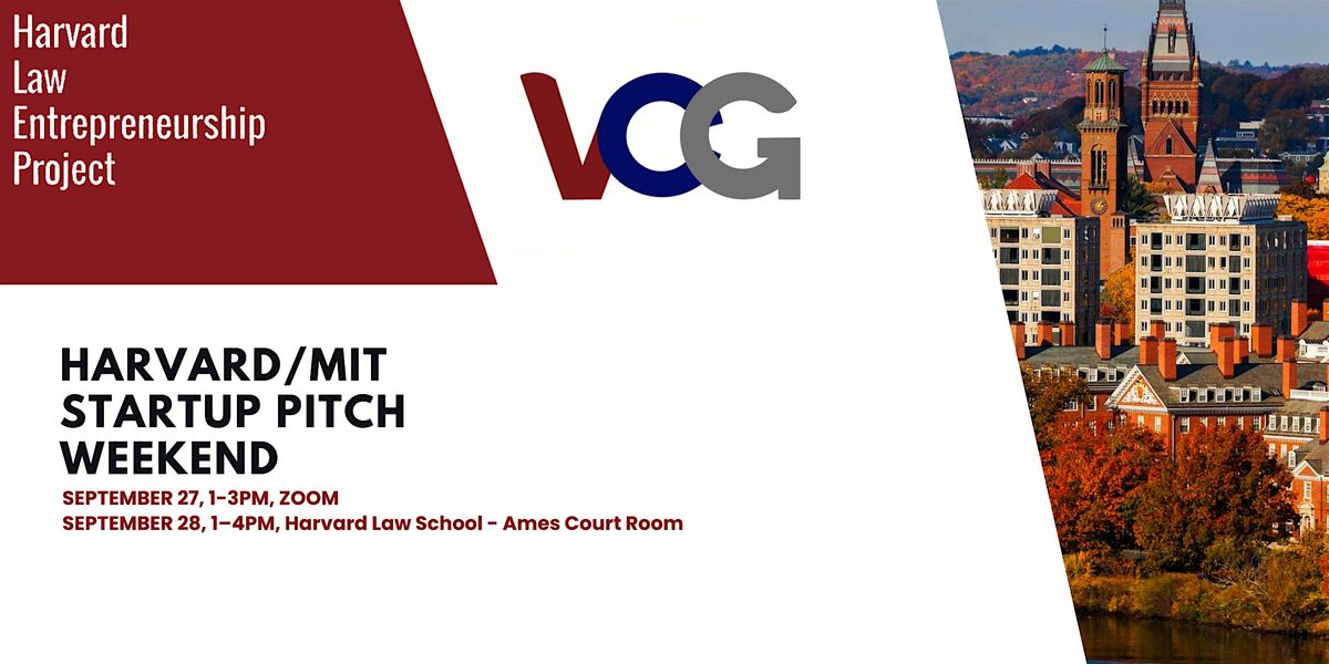 Fall 2025 Harvard/MIT Startup Pitch Weekend at Austin Hall, Cambridge on 26th September, 2025