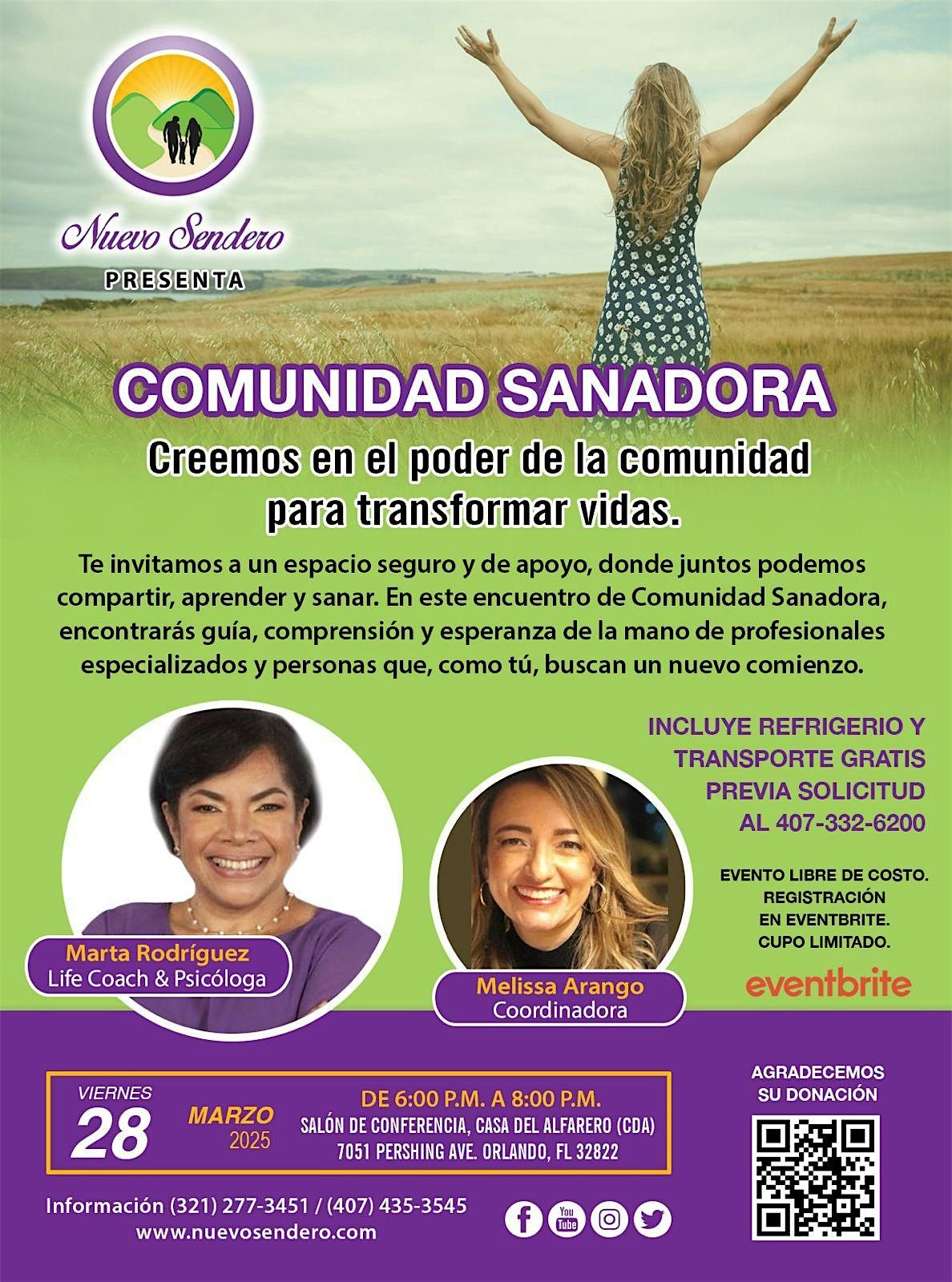 Transformando Vidas en Comunidad Sanadora con Nuevo Sendero - CDA ...