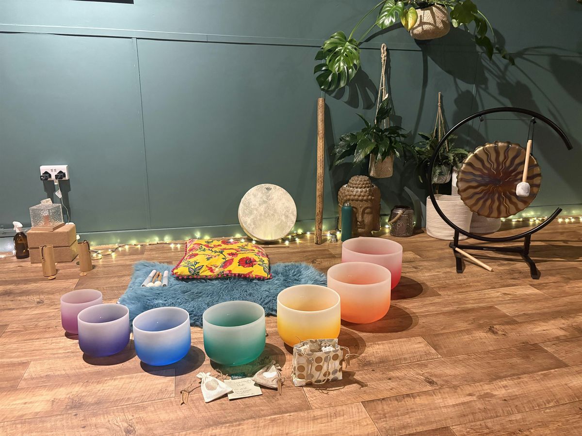 Floating Sound Bath Exhale Ripon Crystal Singing Bowls Aura Gong Reiki Drum at Exhale Yoga ...